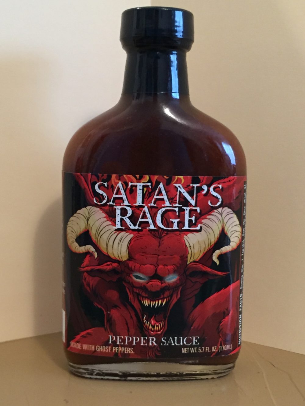 SATAN’S RAGE GHOST PEPPER HOT SAUCE 5.7oz – Scorched Lizard Sauces