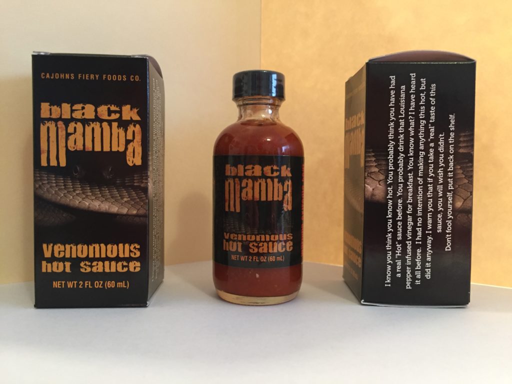 BLACK MAMBA VENOMOUS EXTRACT HOT SAUCE 2oz – Scorched Lizard Sauces