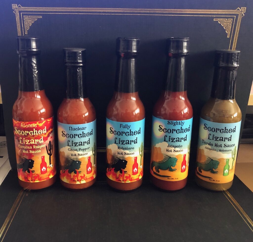 SCORCHED LIZARD PRIVATE LABEL 5 PACK GIFT SET 5OZ – Scorched Lizard Sauces